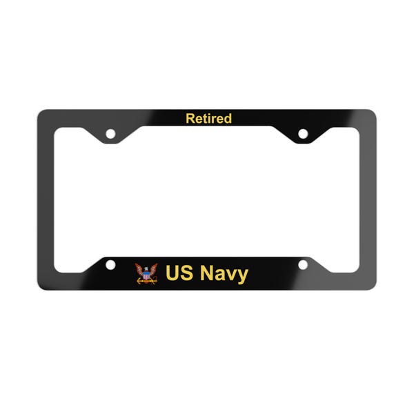 Us Navy Retired License Plate - Etsy