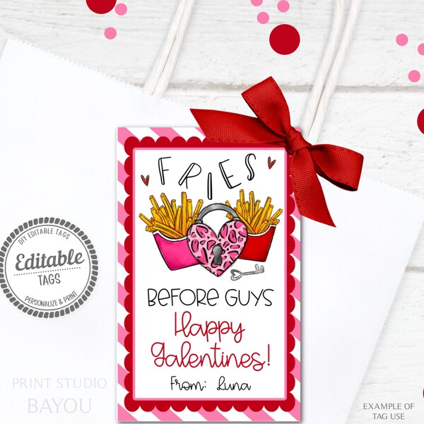Printable Happy Valentine's Day Gnomie Favor Tags, Goody Bag Tags ...