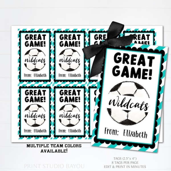 Soccer Game Snack Bags - Etsy