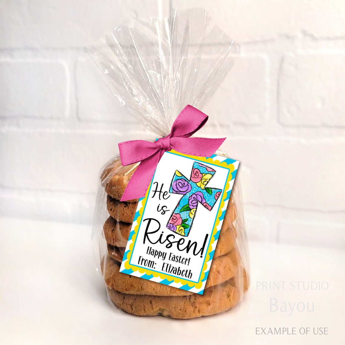 Printable He is Risen Gift Tags, Easter Favor Tags, Sunday School Gift ...