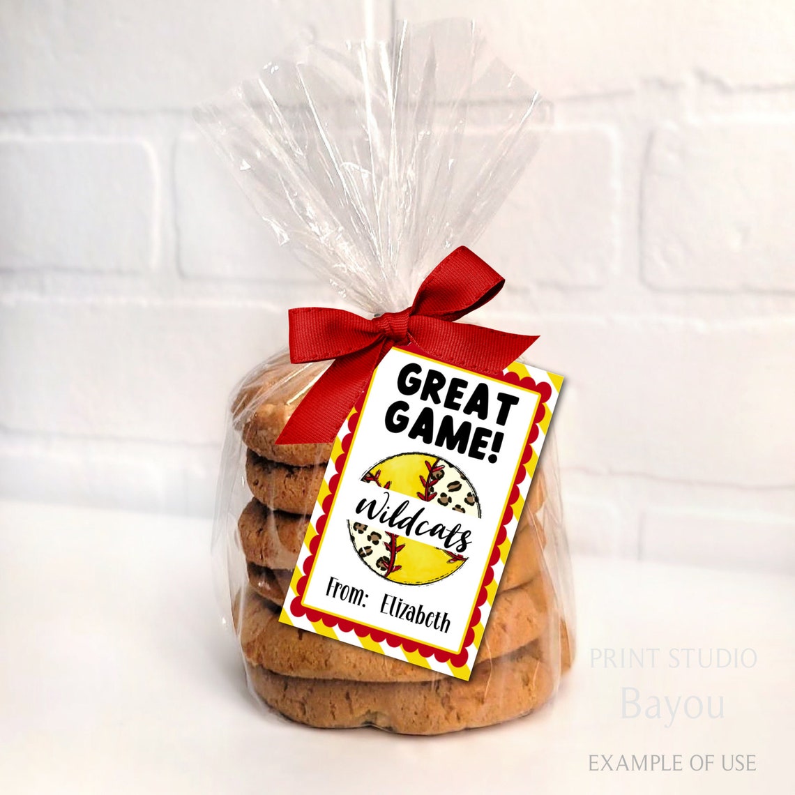 Printable Softball Team Snack Tags, Editable Text, Instant Download - Etsy