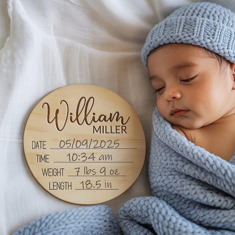 Baby Boy Arrival Plaques - Etsy