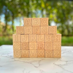 Animal Alphabet Wooden Blocks Set - Baby Shower Activity - Paint & Play ...