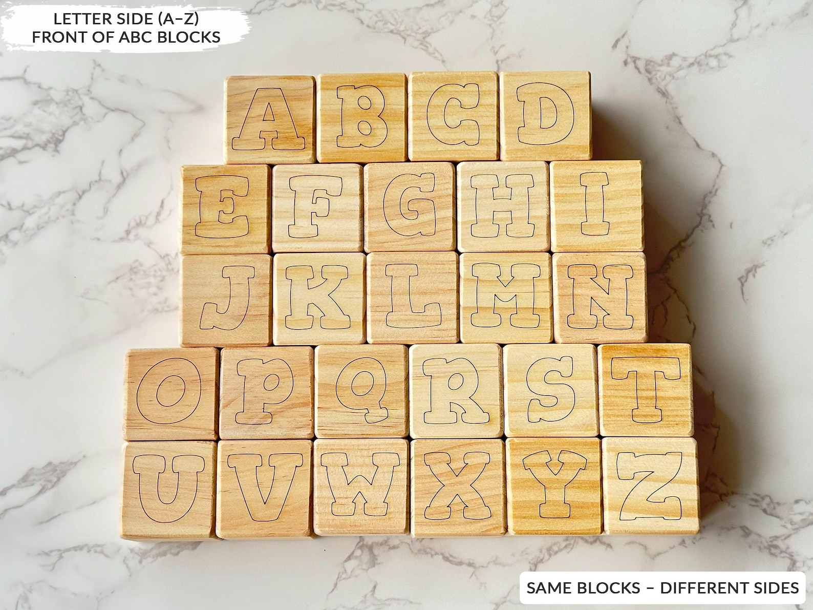 Baby Shower ABC Blocks Activity - DIY Alphabet Block Decorating Game ...