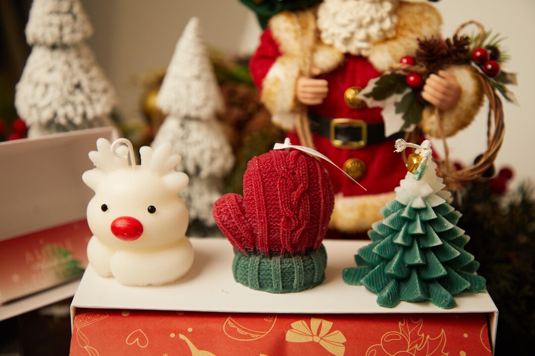 Handmade Christmas Tree Candle Gift Box, Perfect Holiday Decoration and ...