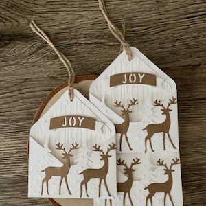 Reindeer Trees Gift Tag Envelope-set of 6, Christmas Tags, Wrapping ...