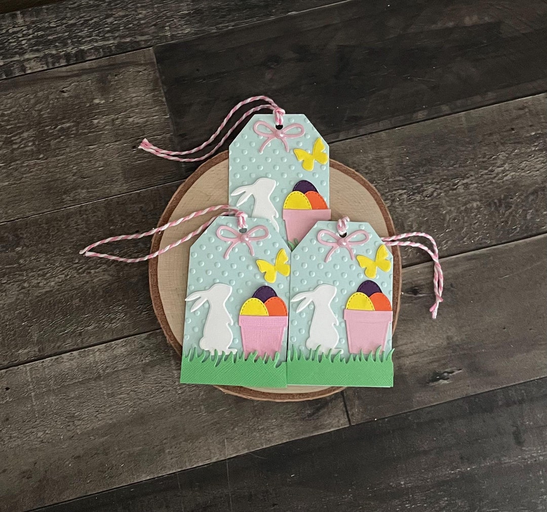 Easter Gift Tags, Bunny Gift Tags, Spring Gift Tags-set of 5 - Etsy