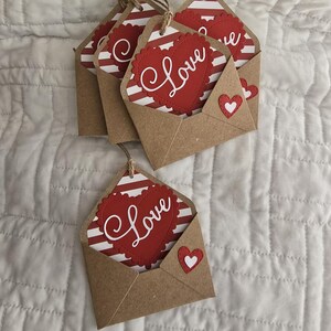 Valentine Tag Envelope, Love Gift Tag Envelope-set of 5, Valentinetags ...