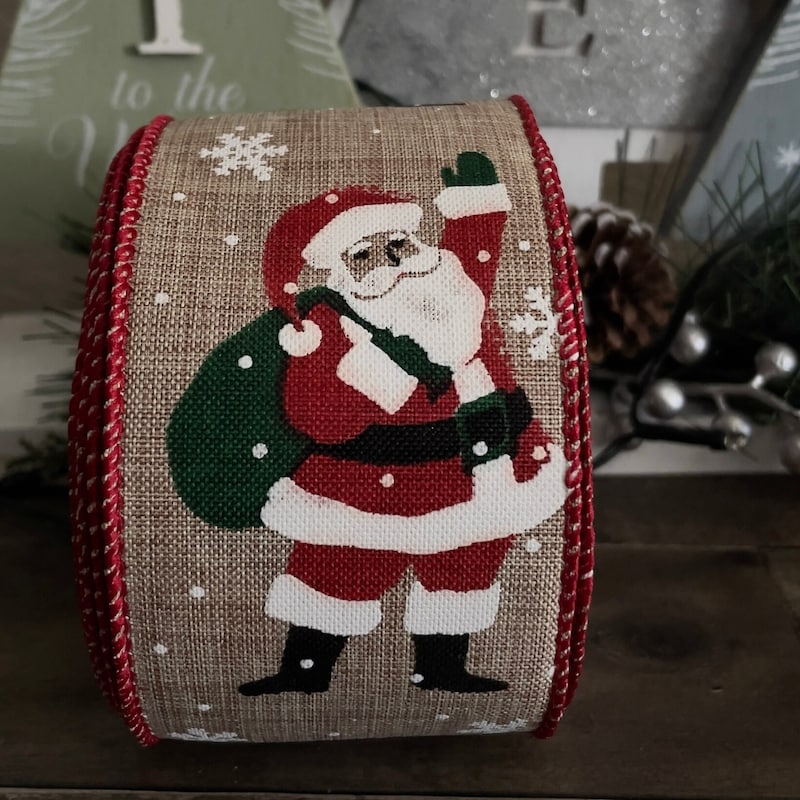 Brown Santa Ribbon - Etsy