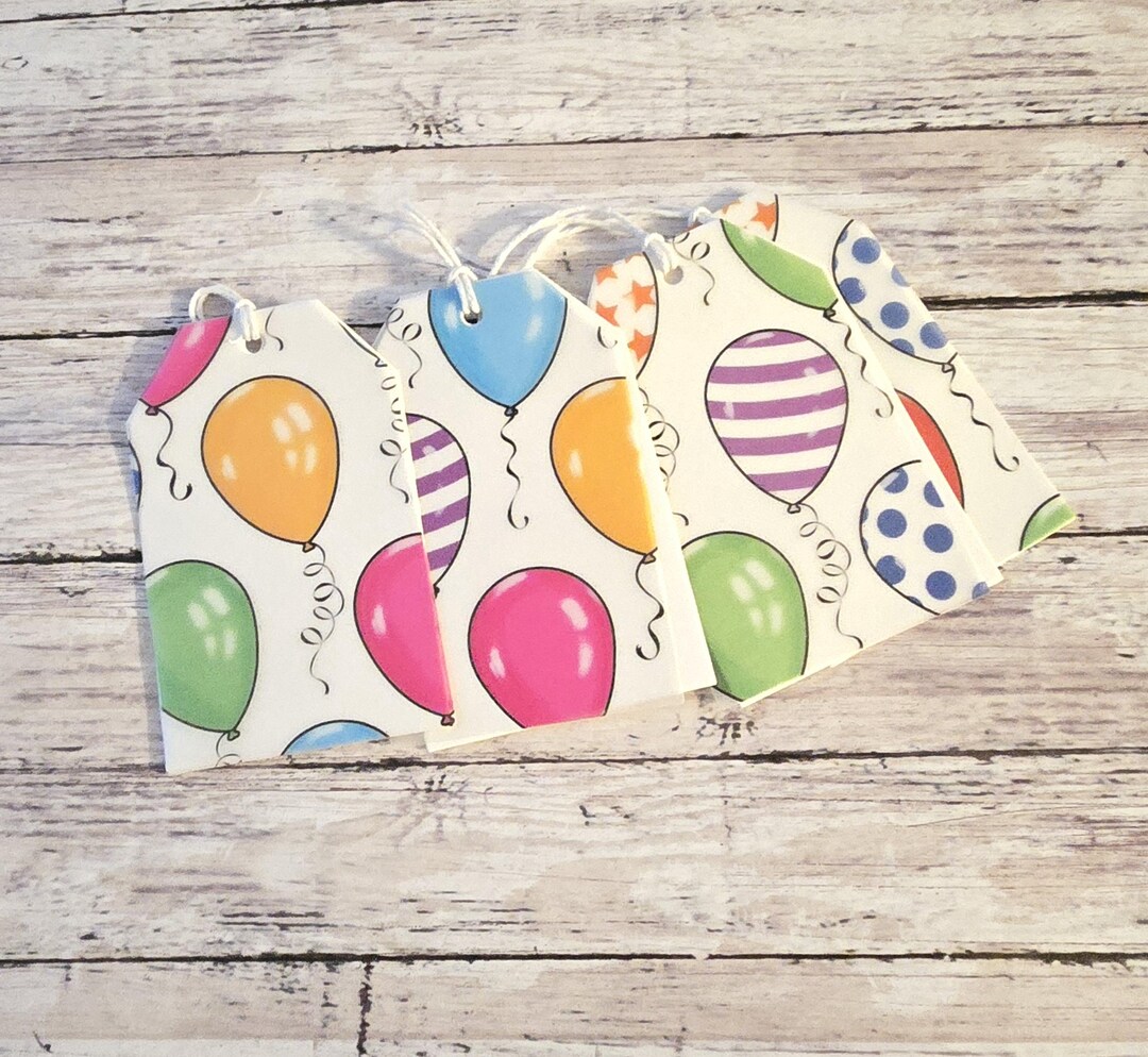 Birthday Gift Tags-set of 5, 2-layer Birthday Tags, Happy Birthday Gift ...