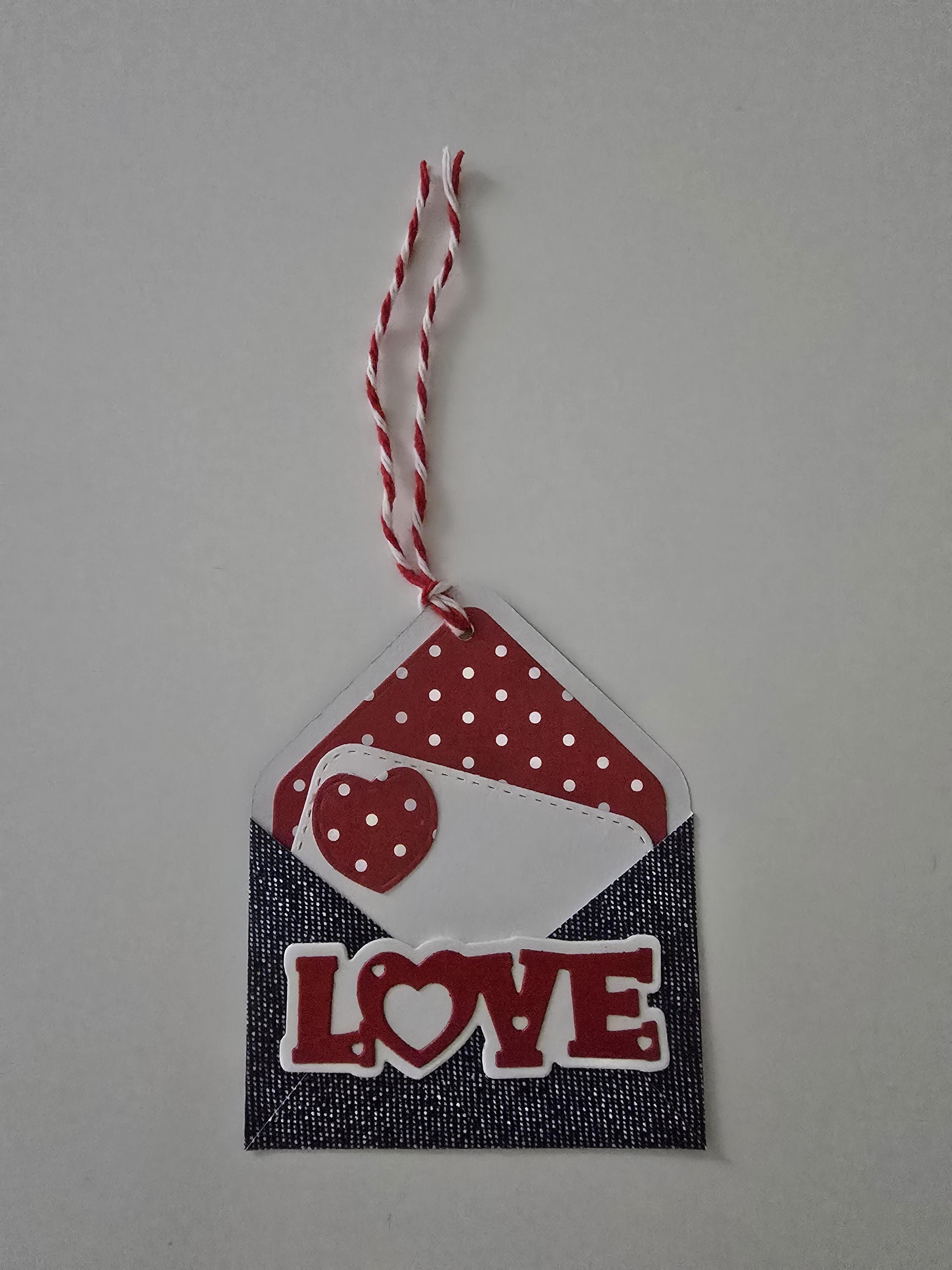 Love Gift Tag Envelope-set of 5, Valentinetags, Wrapping Paper, Gift ...