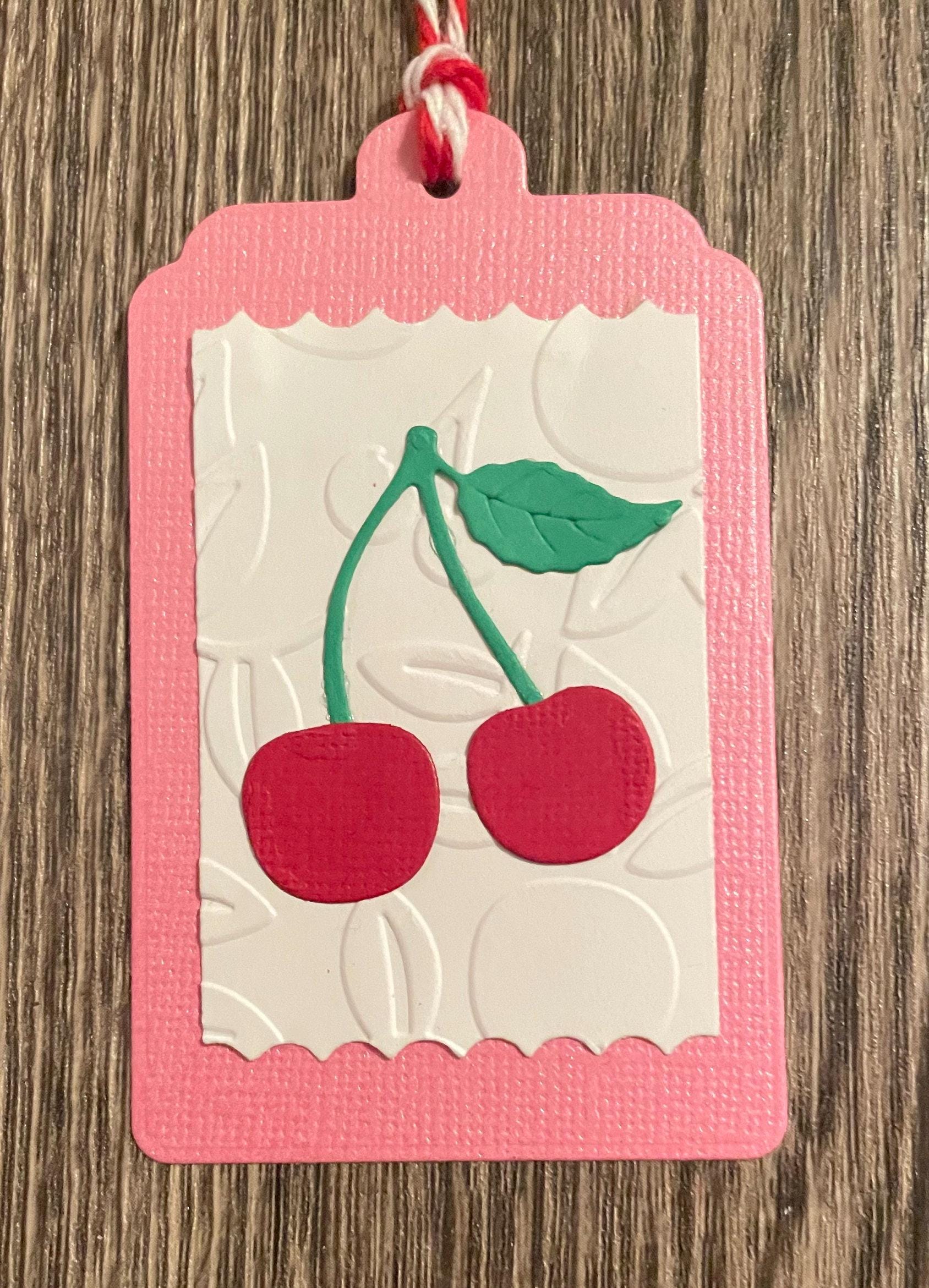Cherry Gift Tags - Set of 10, Fruit Favor Tags - Etsy