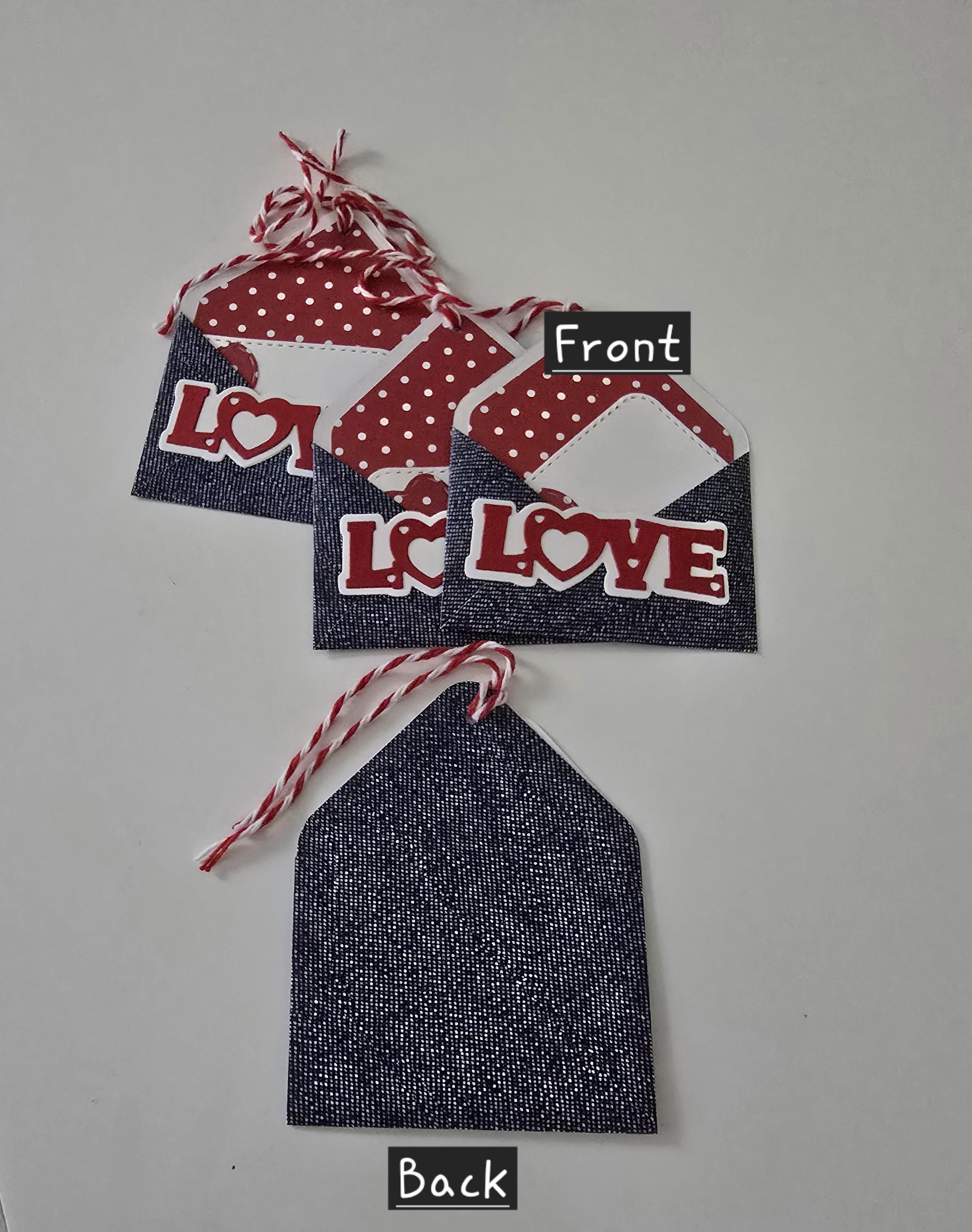 Love Gift Tag Envelope-set of 5, Valentinetags, Wrapping Paper, Gift ...