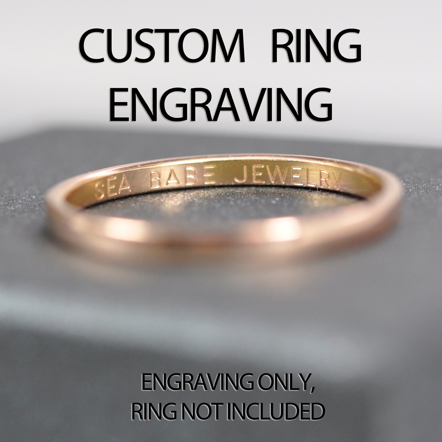 Ring Engraving Wedding Band Engraving Date Initials | Etsy