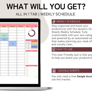 Weekly Schedule Spreadsheet | Daily Schedule Spreadsheet | Weekly ...