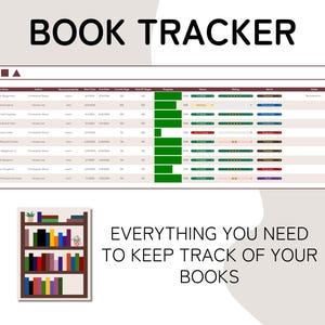 Book Tracker Spreadsheet Google Sheets | Reading Tracker Spreadsheet ...