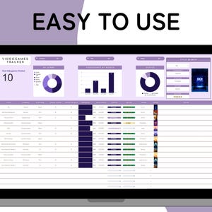 Gaming Tracker Google Sheets | Simple Video Game Tracker Spreadsheet ...