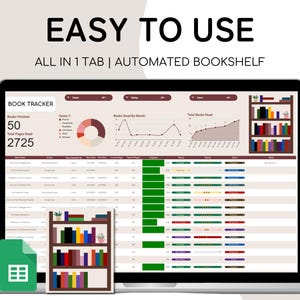 Book Tracker Spreadsheet Google Sheets | Reading Tracker Spreadsheet ...