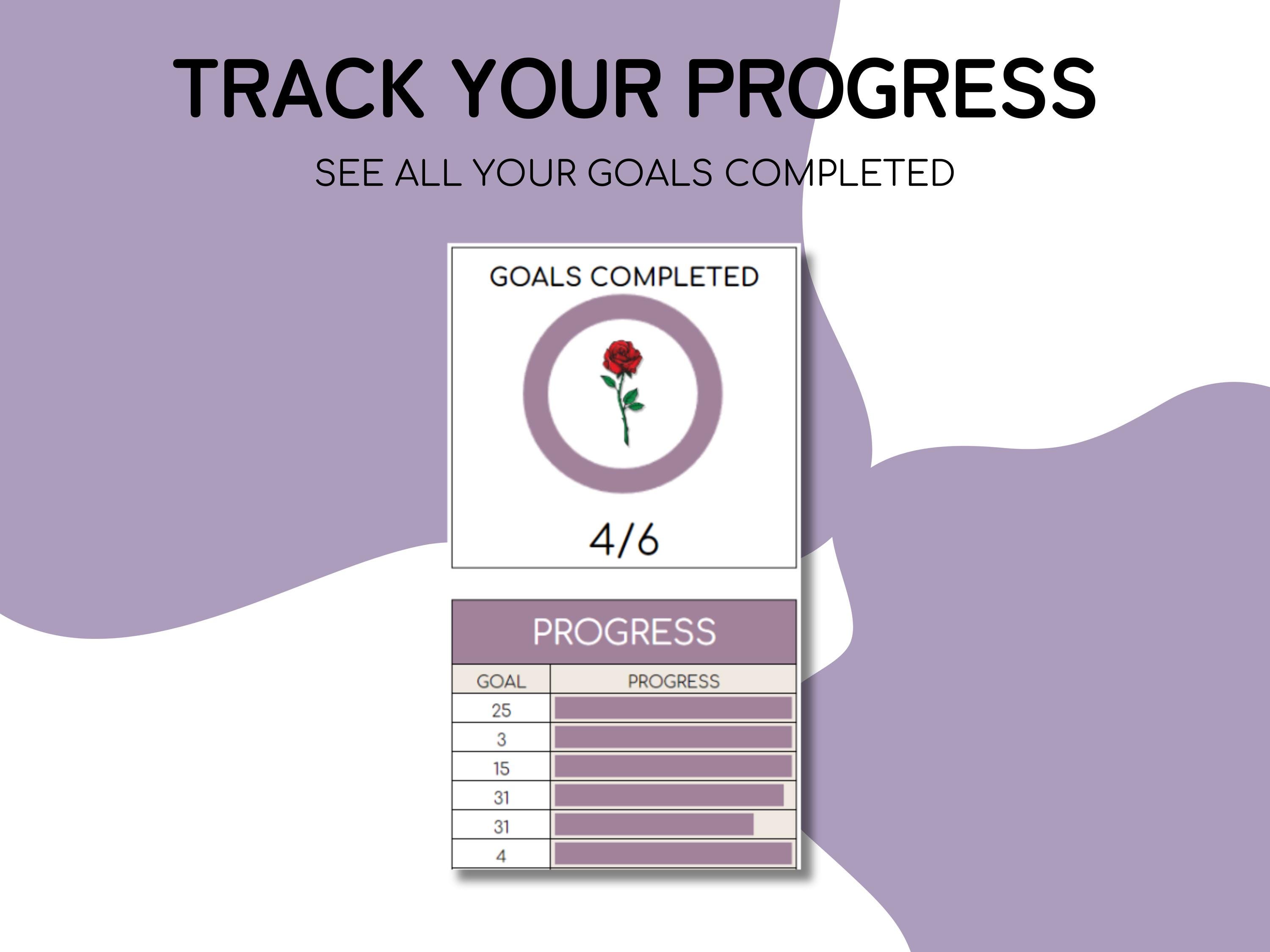 Habit Tracker Spreadsheet Google Sheets Purple Monthly Digital Habit ...