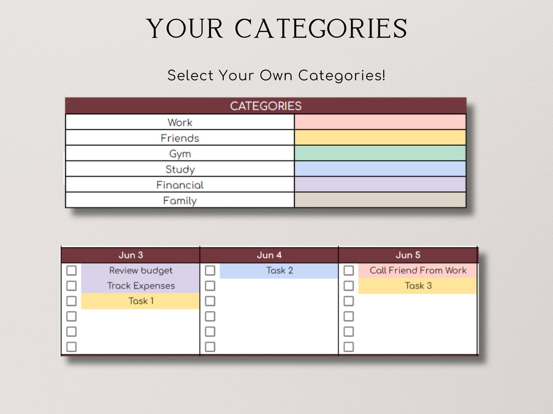 Monthly Calendar Spreadsheet Google Sheets to Do List Daily Schedule ...