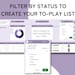Gaming Tracker Google Sheets | Simple Video Game Tracker Spreadsheet ...