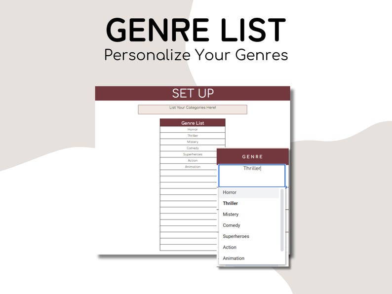 Movies & Series Tracker for Google Sheets | Series Planner With Review ...