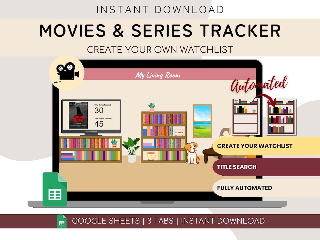 Movies & Series Tracker for Google Sheets | Series Planner With Review ...