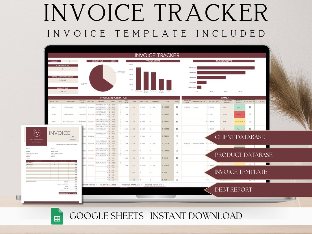 Invoice Tracker Google Sheets Invoice Template Invoice Tracker ...