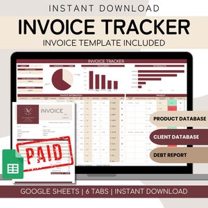 Invoice Tracker Google Sheets Business Manager Invoice Tracker ...