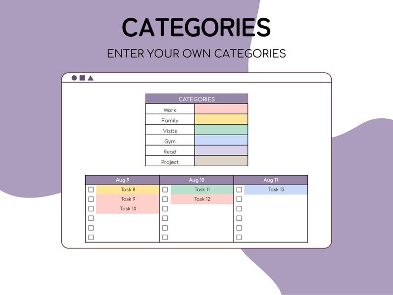 Monthly Calendar Spreadsheet Google Sheets | Daily Schedule Spreadsheet ...