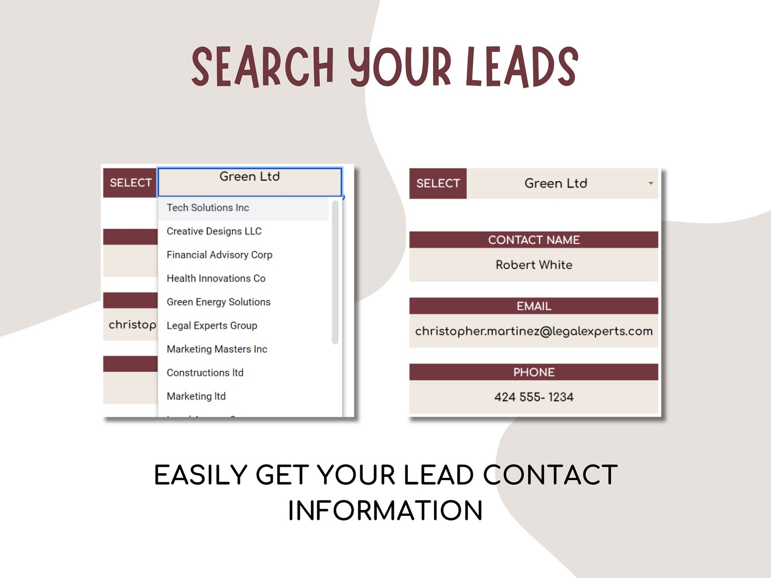 Lead Tracker for Google Sheets Spreadsheet | Digital Client Management ...