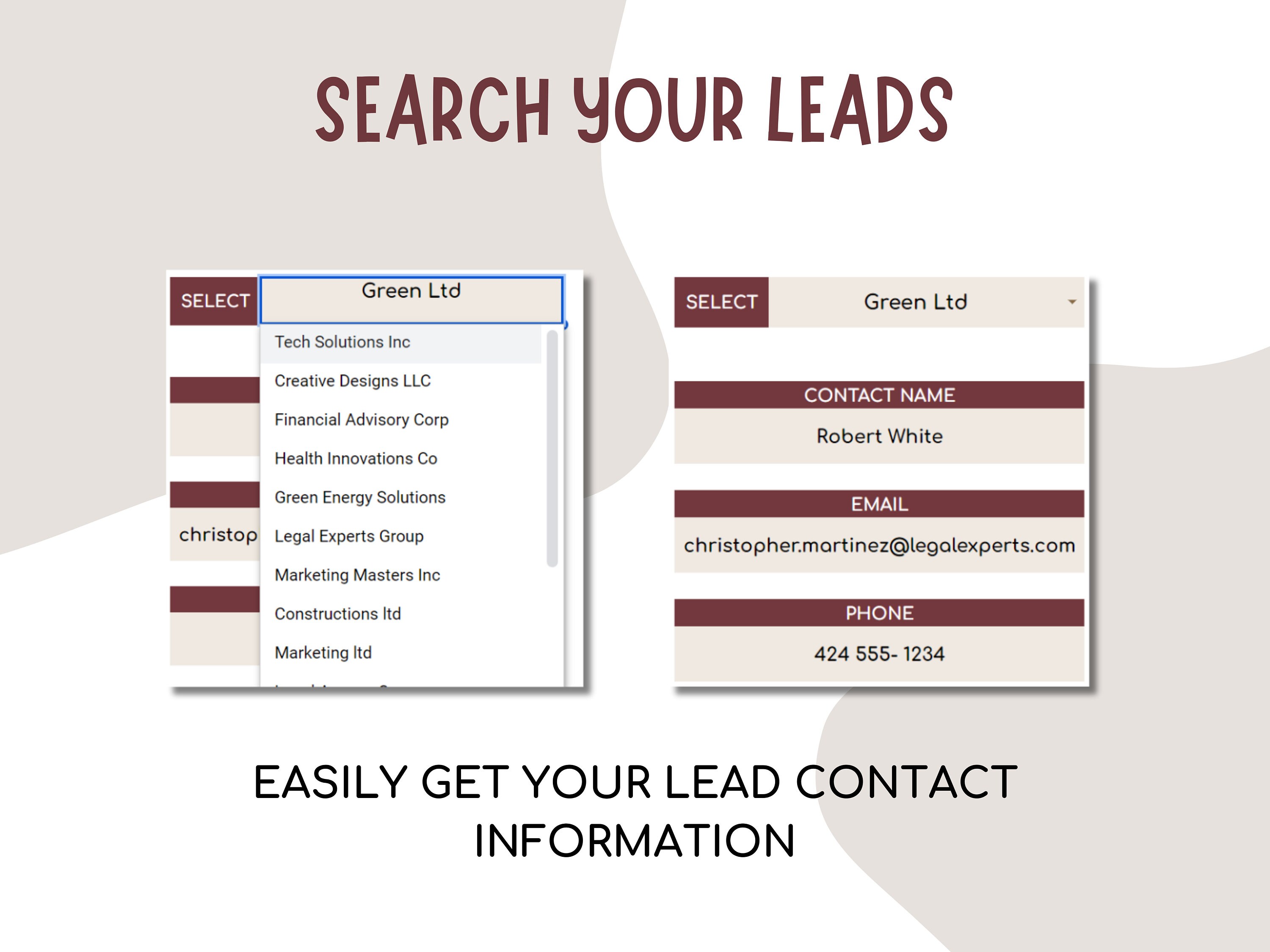 Lead Tracker for Google Sheets Spreadsheet | Digital Client Management ...