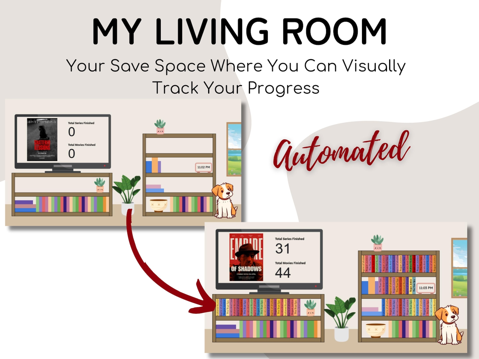 Movies & Series Tracker for Google Sheets | Series Planner With Review ...