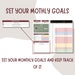 Daily Planner Google Sheets | Hourly Planner | Daily Schedule Google ...