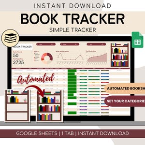Book Tracker Spreadsheet Google Sheets | Reading Tracker Spreadsheet ...