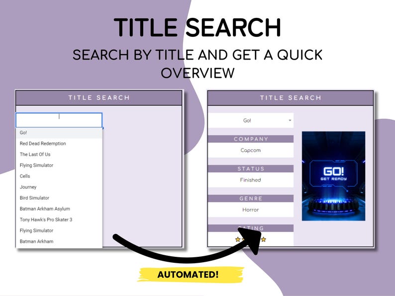 Gaming Tracker Google Sheets | Simple Video Game Tracker Spreadsheet ...