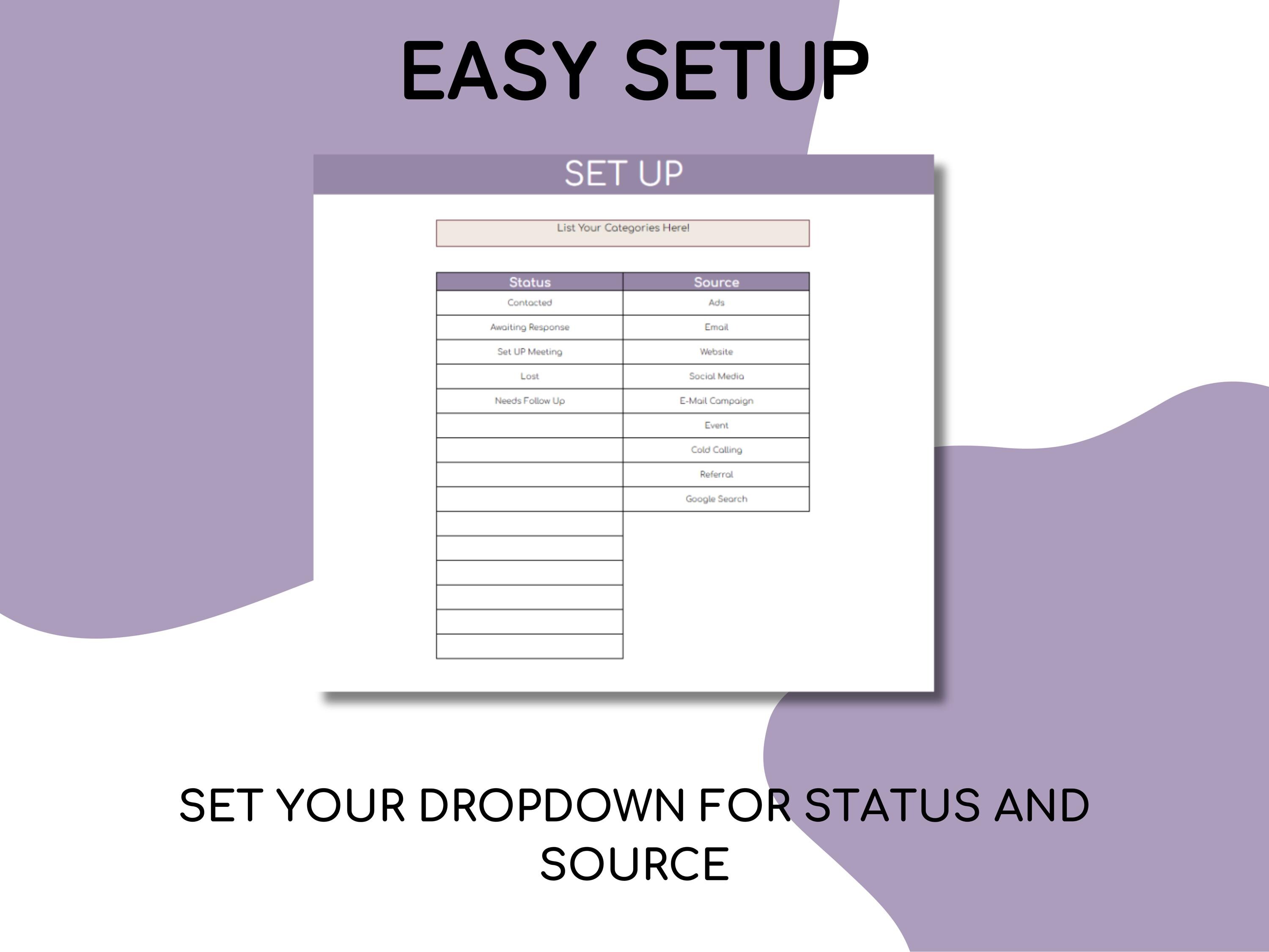 Lead Tracker Google Sheets | Digital Client Management | Communication ...