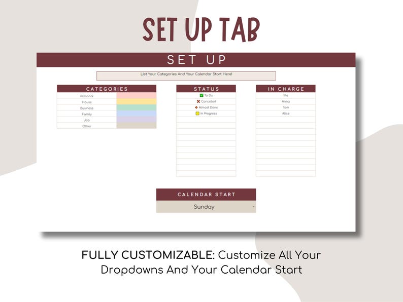 To Do List Google Sheets Task Tracker Spreadsheet Task Management ...