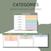 Monthly Calendar Spreadsheet Google Sheets | Daily Schedule | Color ...