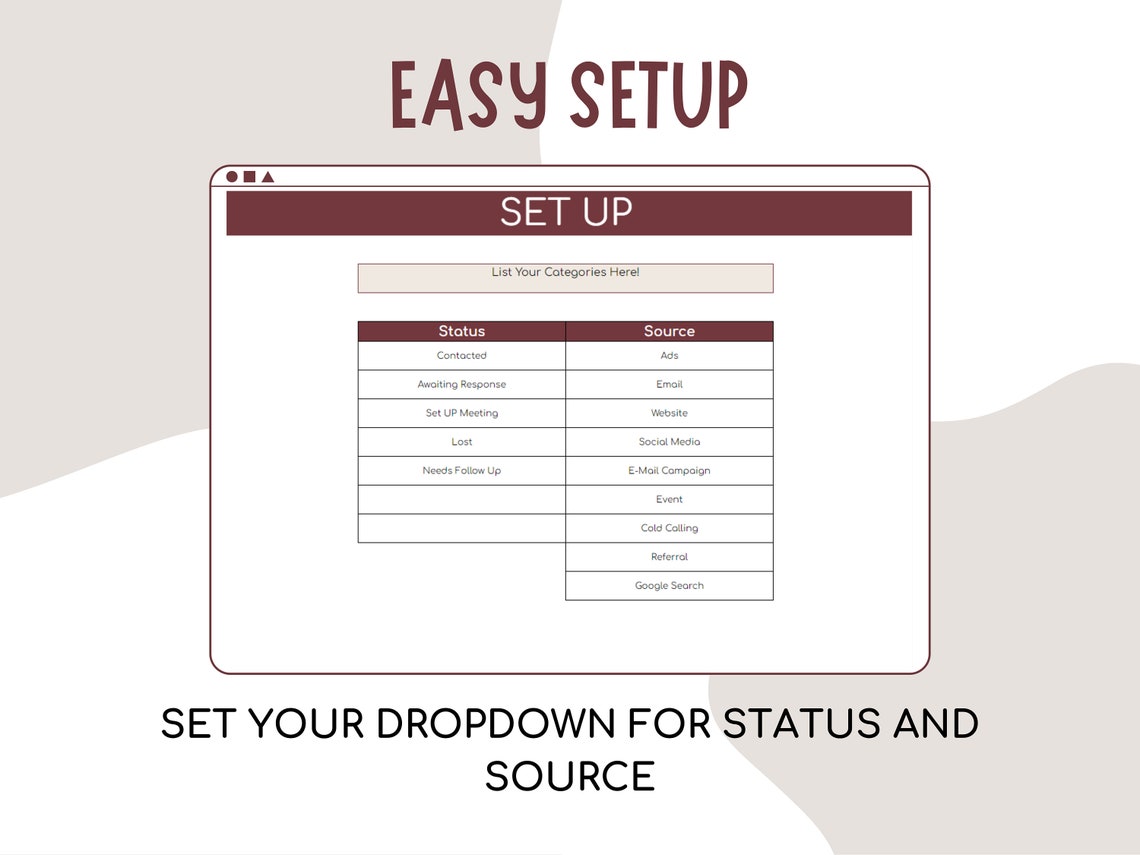 Lead Tracker for Google Sheets Spreadsheet | Digital Client Management ...