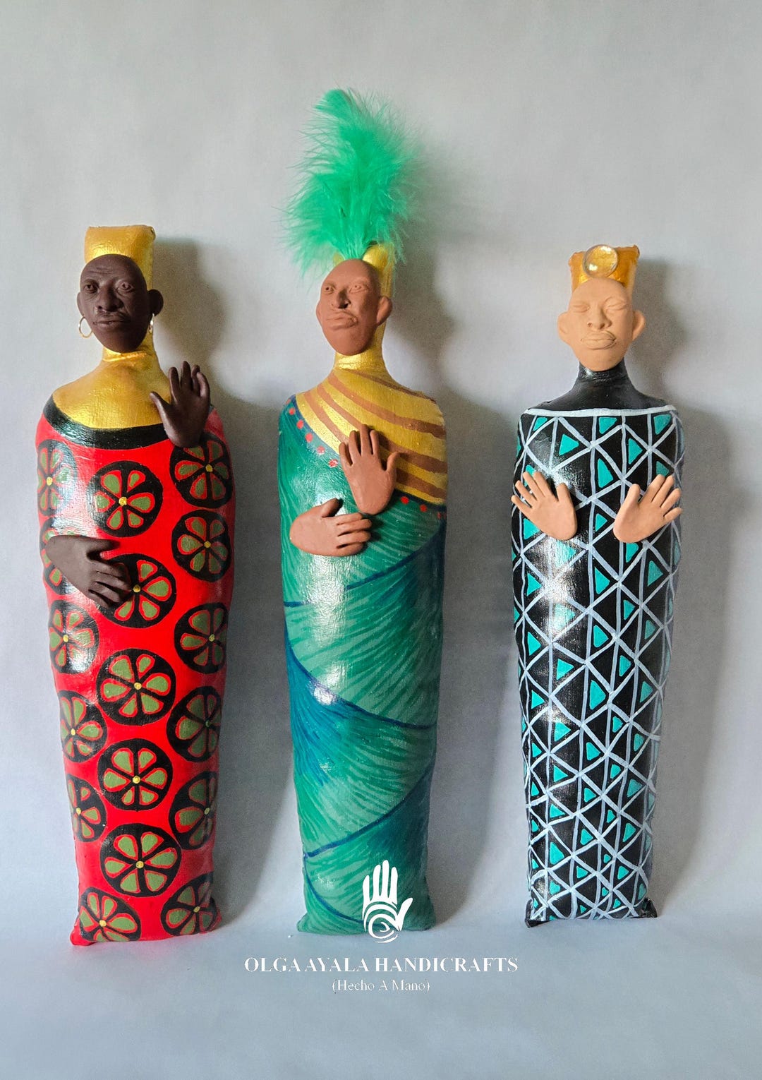 Reverential Reyes Mago Mixed Media Soft Sculptures (3 Kings) - Etsy