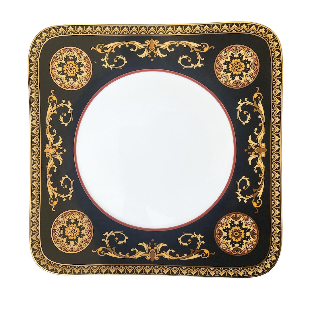 Versace by Rosenthal Medusa Square Dinner Plate 16227 - Etsy