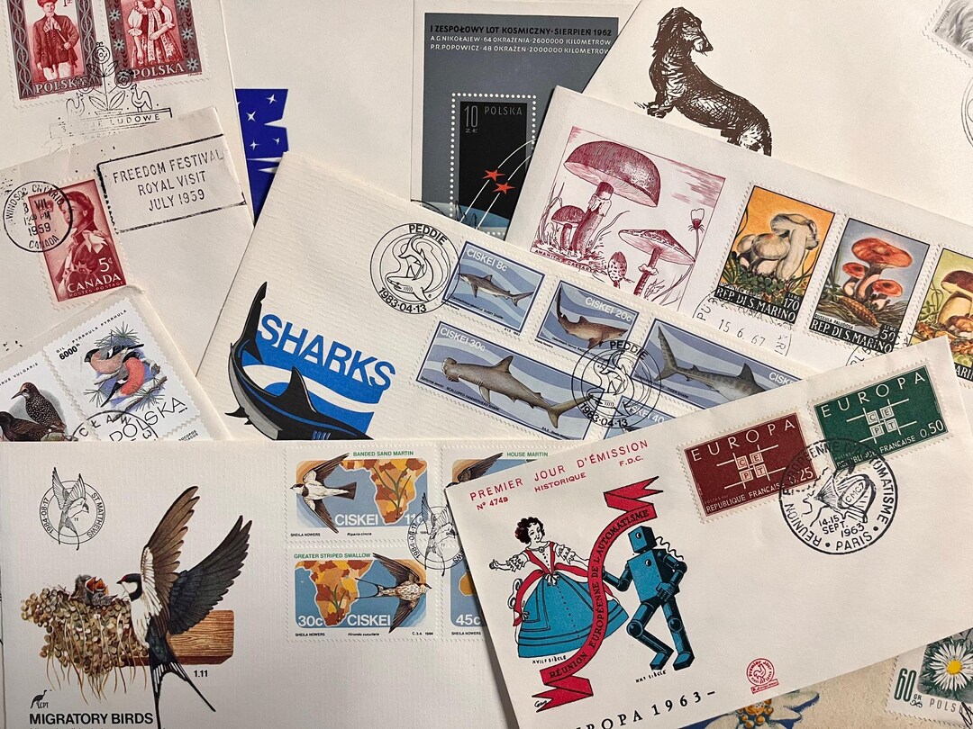 5 Hand Picked World Wide Postal Covers First Day Issue Postal History ...