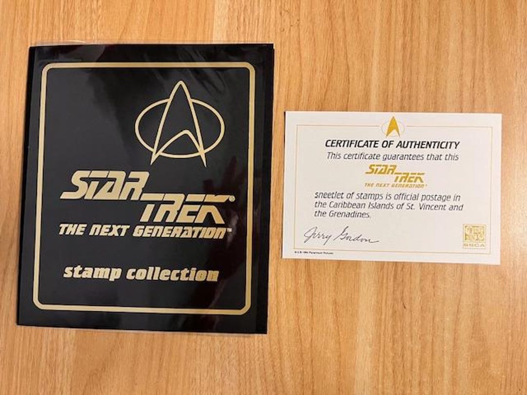 St. Vincent Star Trek the Next Generation Small Stamp Collection - Etsy