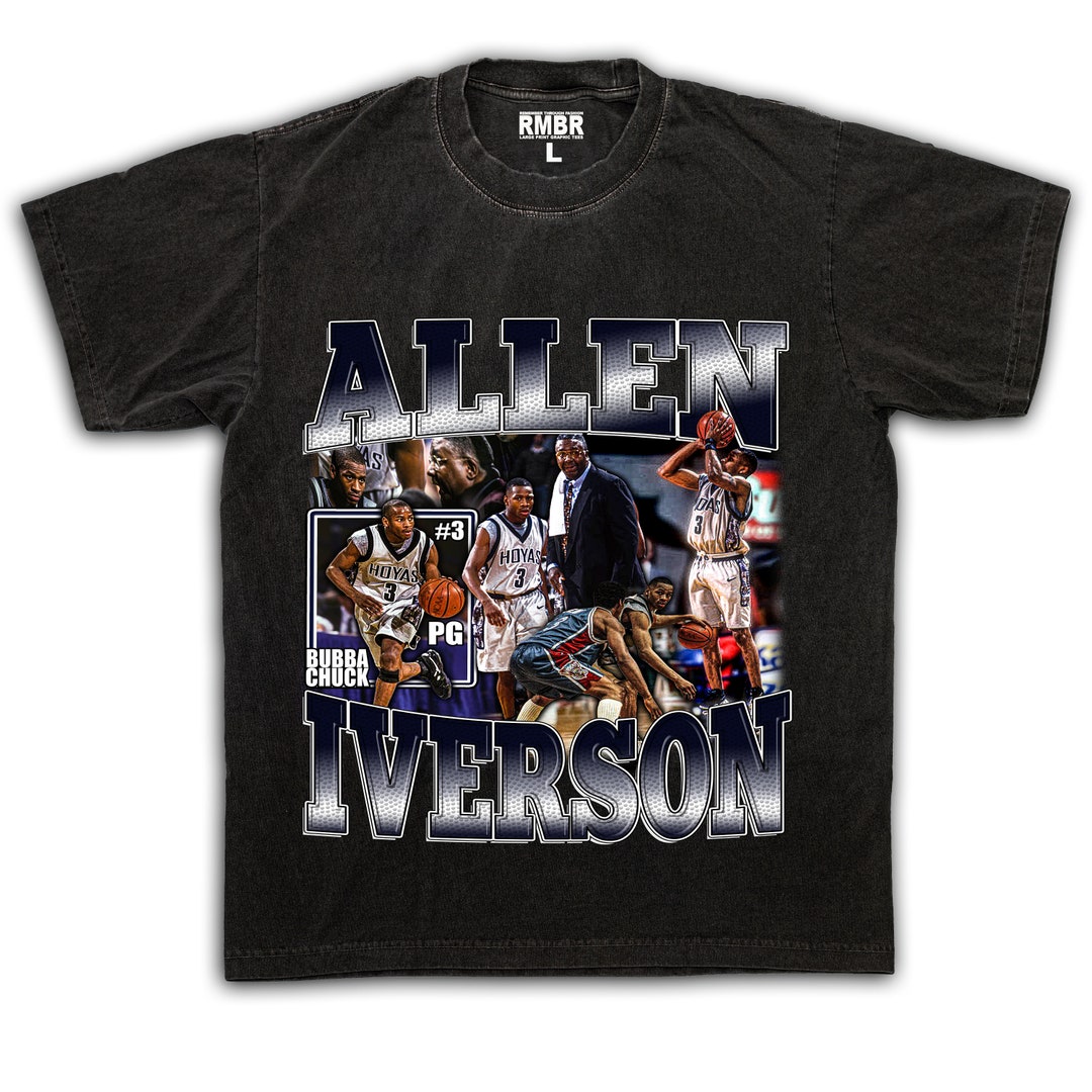 Allen Iverson - Georgetown Premium Graphic Tee - Etsy