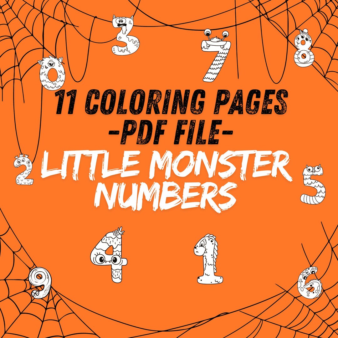 11 Little Monster Numbers PDF File Numbers With Little Monsters to ...