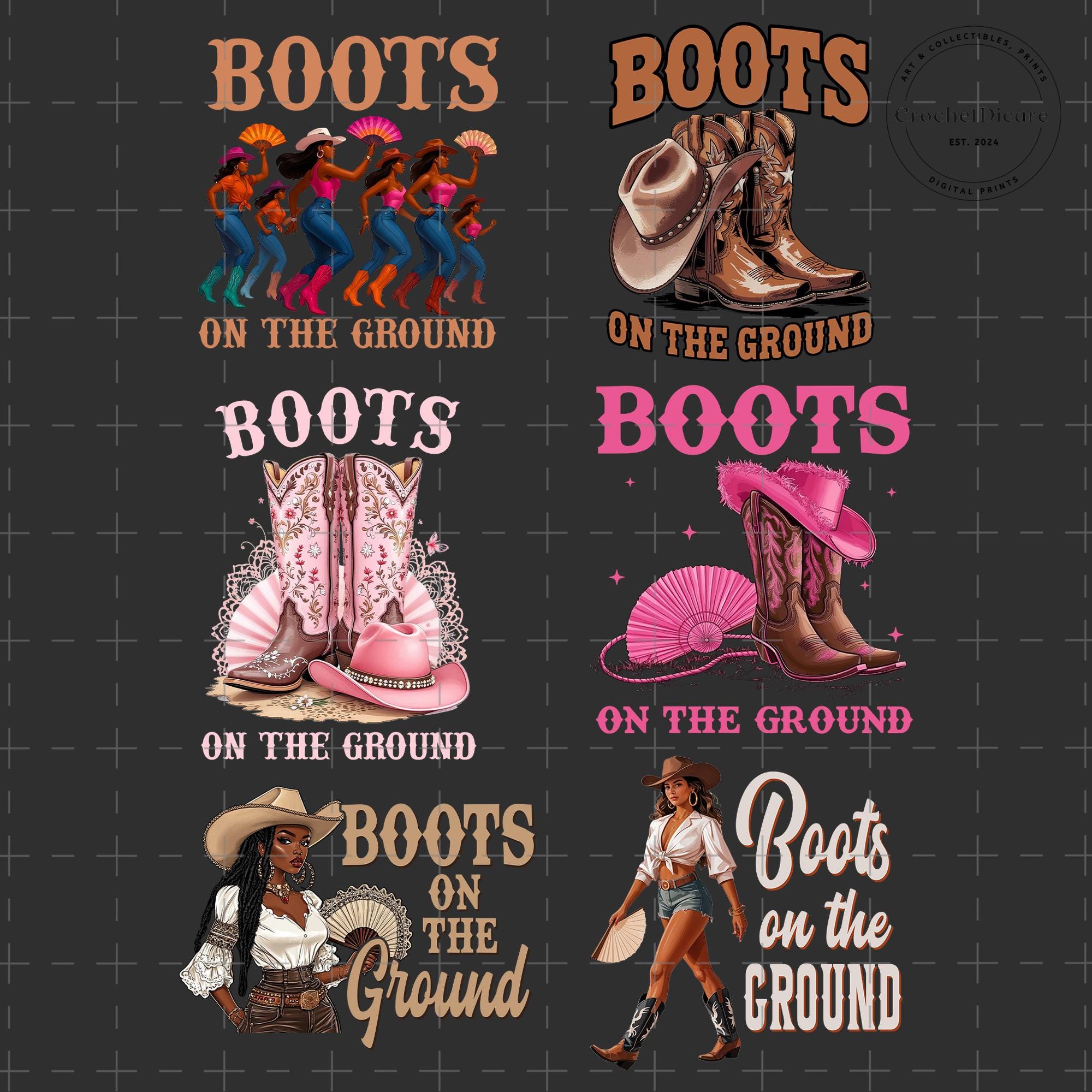Bundle Boots on the Ground PNG, Line Dance Southern Soul Blues Rnb ...