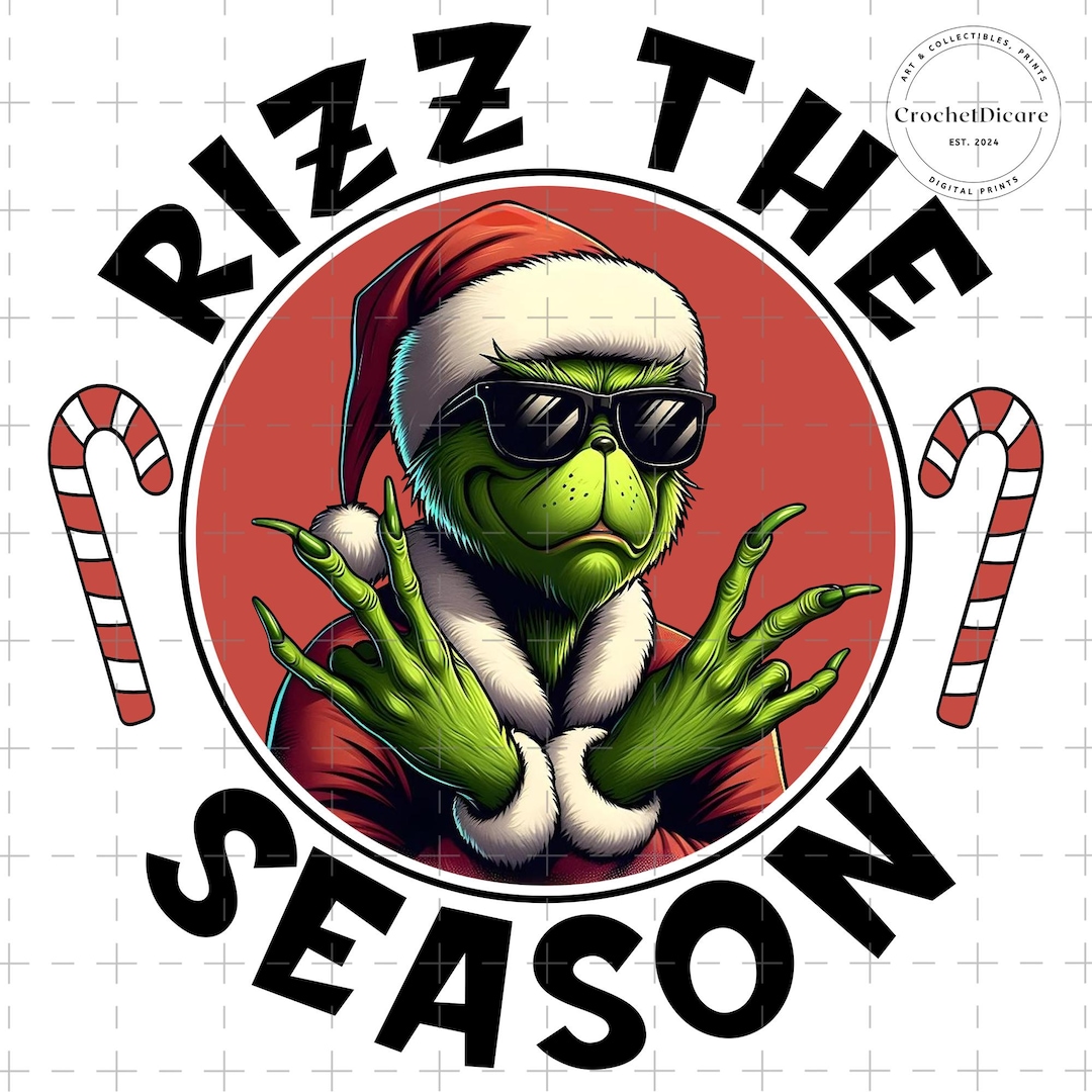 Rizz the Season Png, Skibidi Rizzmas Christmas Movies Png, Mean Guy ...