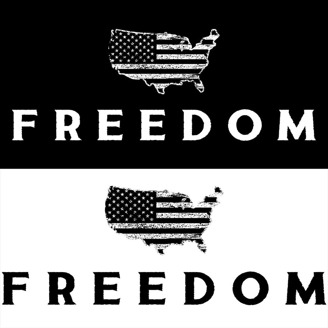 Black & White Freedom Svg Png, Charlie Kirk Svg Png, Free Speech ...