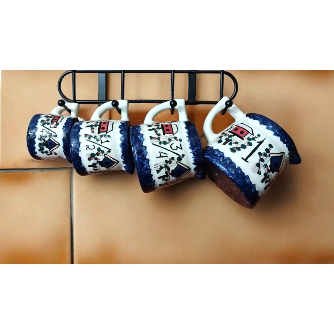 Primitive Set of Measuring Cups Birdhouse Farmhouse Rustic - Etsy